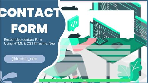 Responsive Contact Form Using Html And Css Responsive Contact Form
