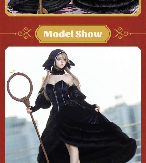 Women Marcille Donato Costume Master Of The Dungeon Black Dress Set