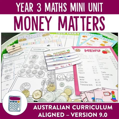 Year 3 Money Maths Unit Ridgy Didge Resources Australia