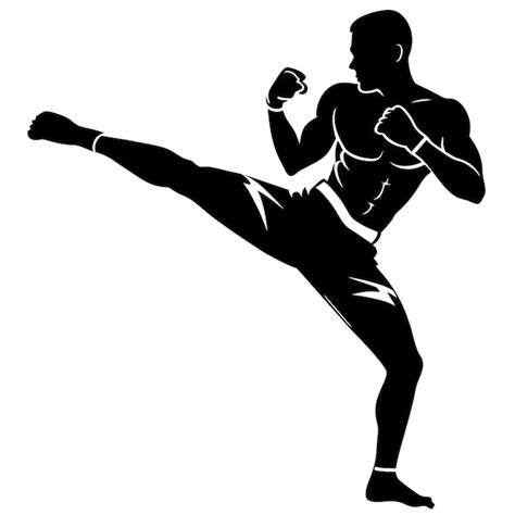 권투 선수 권투 포즈 터 실루 고립 된 색 배경 프리미엄 벡터