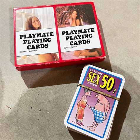 Playboy Playmate Playing Cards And Humorous Sex After 50 Cards Bsmt