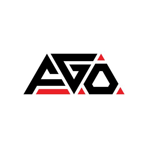 Fgo Triangle Letter Logo Design With Triangle Shape Fgo Triangle Logo