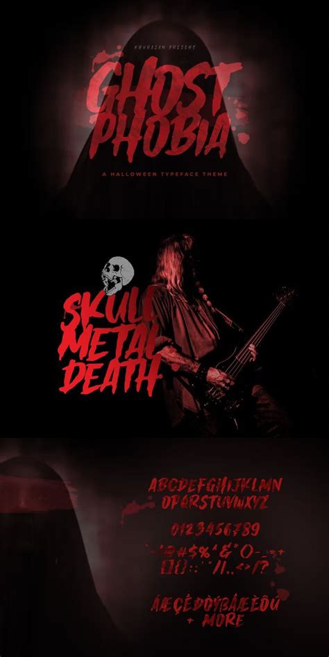 Ghostphobia Horror Display Font Photo Editing Tricks Horror Font Design Template