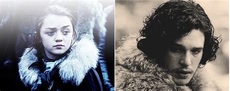 Arya And Jon Jon Snow And Arya Stark Photo Fanpop