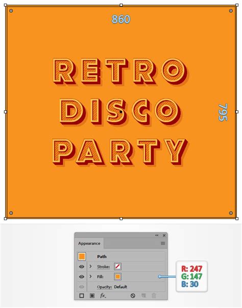How To Create A Retro Text Effect In Adobe Illustrator Vector Cove
