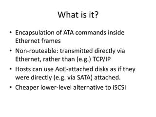 Ata Over Ethernet PDF Computer Networking Computing