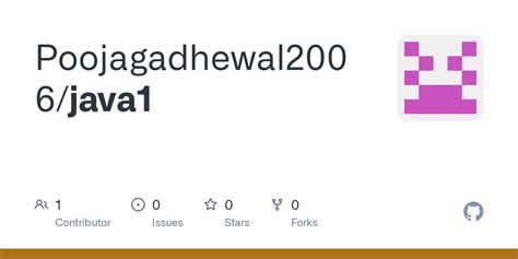 Github Poojagadhewal2006java1