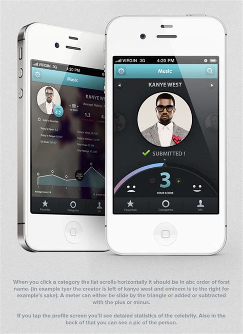 New Attractive User Interface Designs For IPhone Apps Designbeep