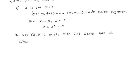 Construct If Possible Binary N M D Codes With The Following Parame Ters 626 381