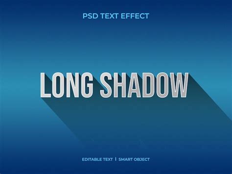 Premium Psd Long Shadow Text Effect