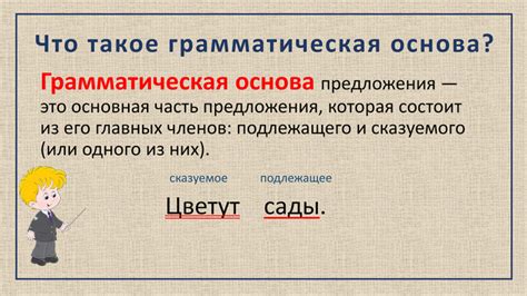 Грамматическая основа предложения Простое предложение Презентация для урока русского языка в