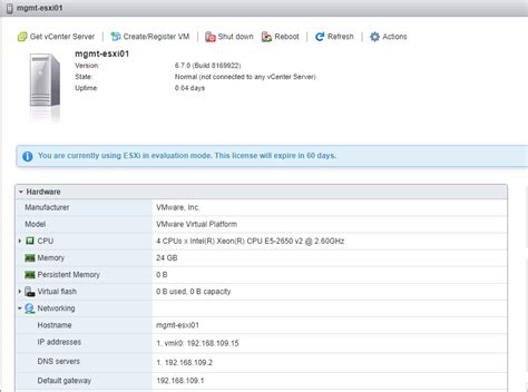 Exploring VSphere Part Installing And Configuring Esxi