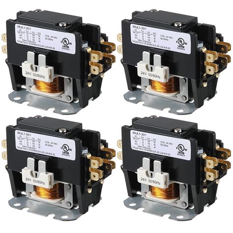4 Pack Carrier Hvac Motor Contactor 24vac 30 Amp Coil