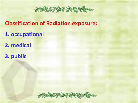 Solution Classification Of Radiation Exposure Occupational Public And Medical Radiobiology 1