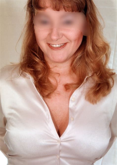 Busty Redhead Milf Wife Has Squeezed Her Big Tits In A Tight Satin