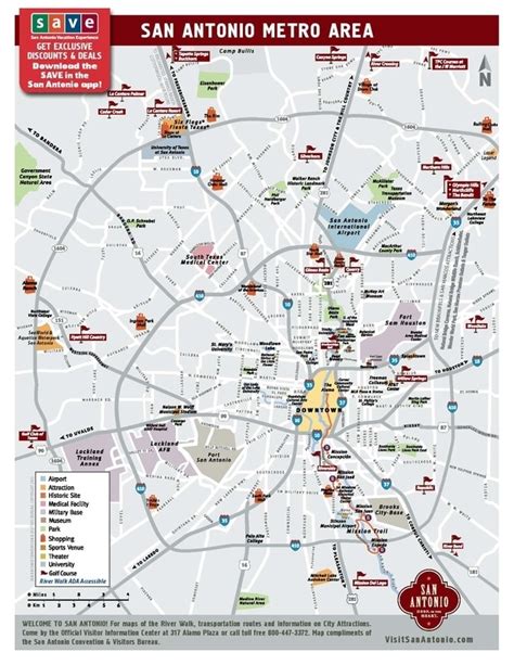 Map Of Downtown San Antonio Riverwalk Area Our San Antonio