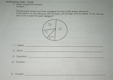 Solved Performance Task 10 Pts C Read Analyze And Answer Problem