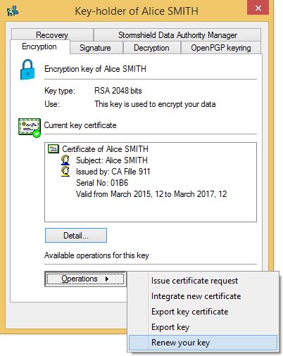 Renewing Keys And Certificates