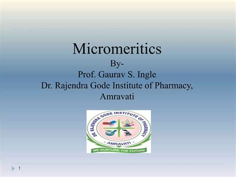 Micromeritics Ppt