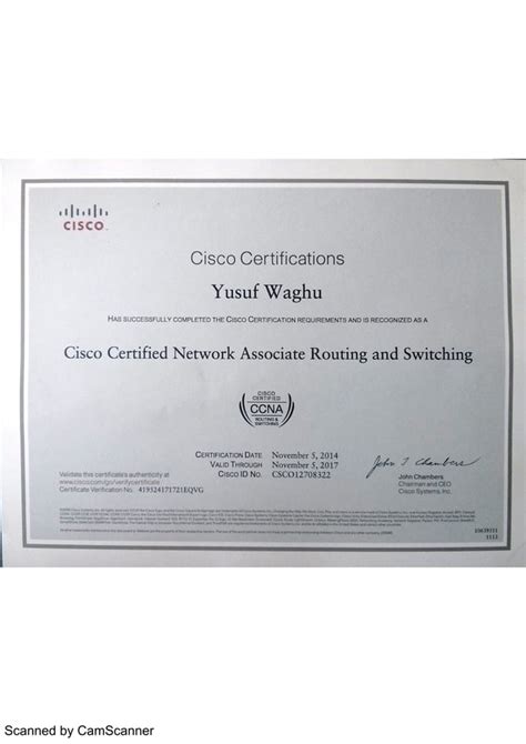 Cisco Certificate Pdf Free Download