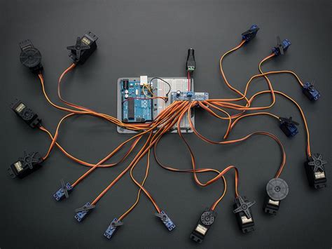 Adafruit 16 Channel 12 Bit PWM Servo Driver I2C Interface Diy Electronics Interface Arduino