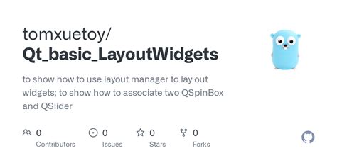 GitHub Tomxuetoy Qt Basic LayoutWidgets To Show How To Use Layout Manager To Lay Out Widgets