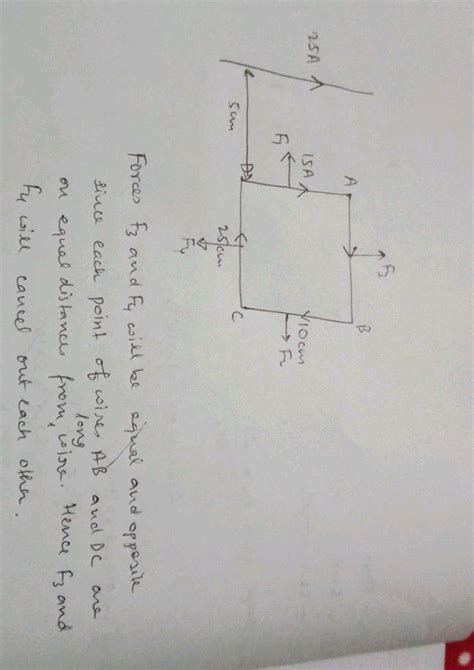 a rectangle loop abcd is placed near on infinite length current