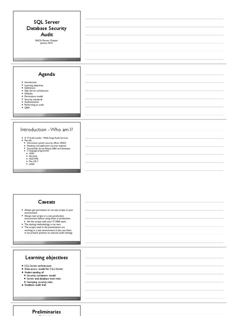Is Aca 201601 Sq L Server Security Audit Pdf Port Computer Networking Microsoft Sql Server