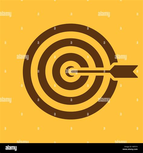 The Target Icon Target Symbol Flat Vector Illustration Stock Vector Image And Art Alamy
