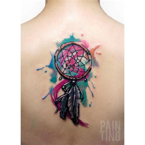 Dream Catcher Tattoo Design Watercolor Clarita Silver