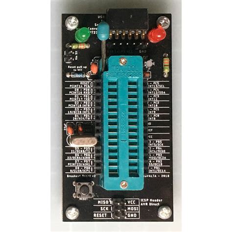 Jual Atmega328p Pu Breakout Board Arduino Bareboard Zif Socket Siap
