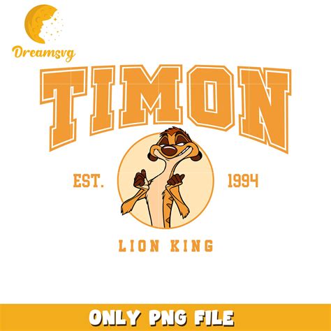 Timon Lion King Png File Timon Character Design 1994 Dreamsvg Store