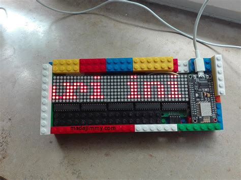 nodemcu esp8266 dan papan informasi berbasis max7219