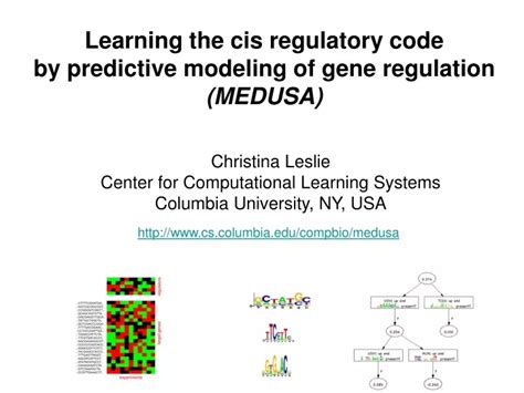 Ppt Learning The Cis Regulatory Code By Predictive Modeling Of Gene Regulation Medusa