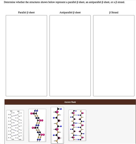 Solved Determine Whether The Structures Shown Below Represent A Parallel Sheet An