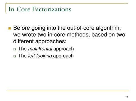 Ppt An Out Of Core Sparse Symmetric Indefinite Factorization Method Powerpoint Presentation