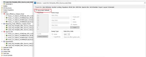 Project Frequency Options Sweep In Awr Mwo While Simulating Is Not