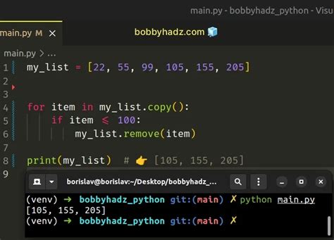 Remove Elements From A List Based On A Condition In Python Bobbyhadz