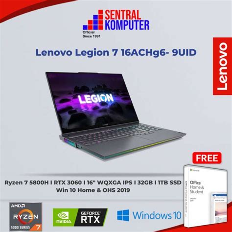 Jual Lenovo Legion Achg Uid Ryzen Rtx Gb Tb Ssd Win Ohs Di Seller