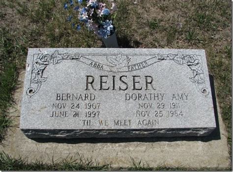 Dorathy Amy Bunse Reiser 1911 1984 Mémorial Find A Grave