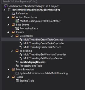 D365 Multithreading Batch Jobs Marked Code