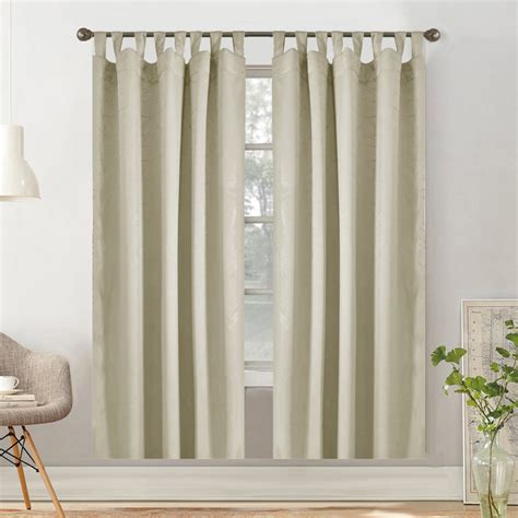 Hls Curtain Tab Top Lily Uv 140x180cm Light Brown