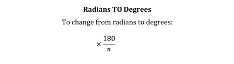 Radians To Degrees Cluey Learning