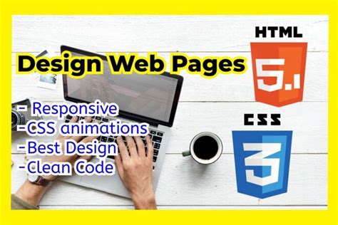 i will design responsive html and css web page for 10 freelancer