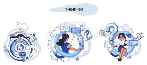 Problem Solving Concept Woman Wondering Or Thinking Planning Or