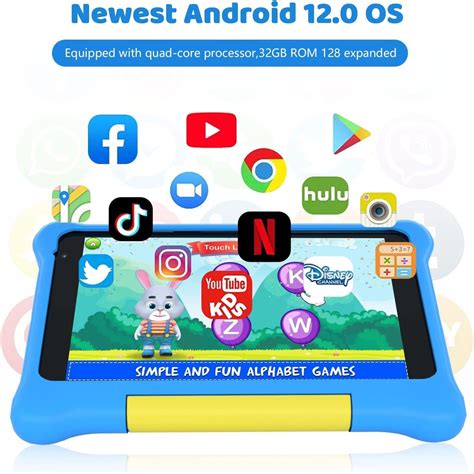 Cheerjoy Tablet Infantil De 7 Pulgadas Tablet Android 11 Para Niños 32 Gb Rom 128 Gb Expandido