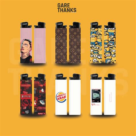 Jual Bisa Cod Korek Cricket Korek Api Unik Custom Sticker Full