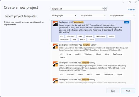 Cross Ide Project Template Kit Business Intelligence Dashboard Devexpress Documentation