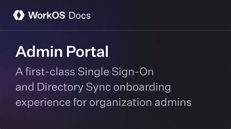Admin Portal Workos Docs