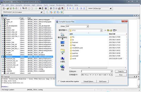Modelsim进行功能仿真（不新建工程）modelsim中work库总是空的 Csdn博客